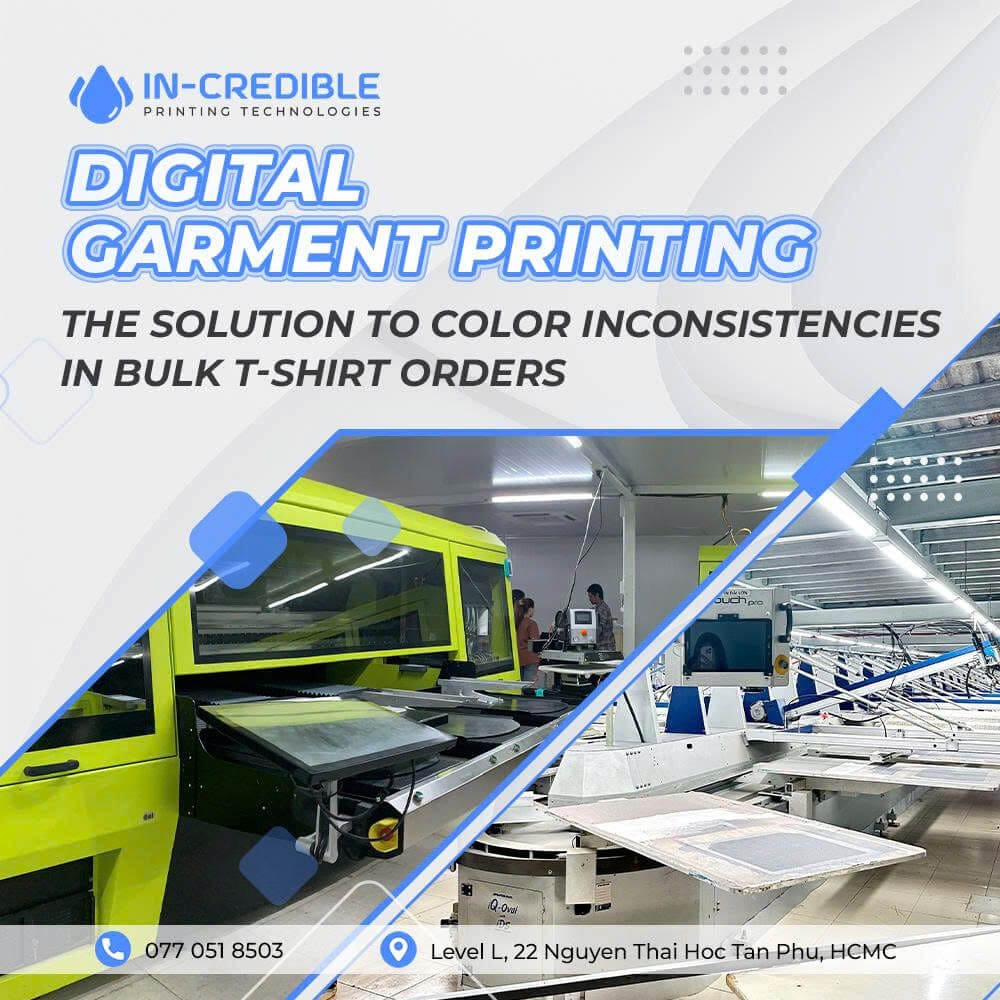 Digital Garment Printing: The Solution in Bulk T-Shirt Orders – In-Credible